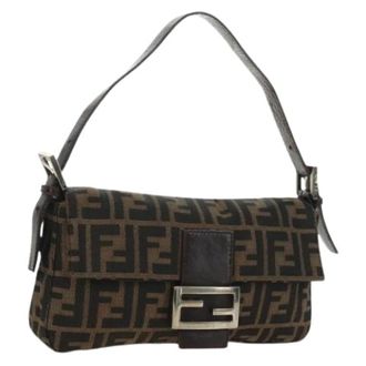 Fendi Pre-owned Vintage Zucca Canvas Shoulder Bag - - Pre-owned - Damen - Braun - ONE SIZE