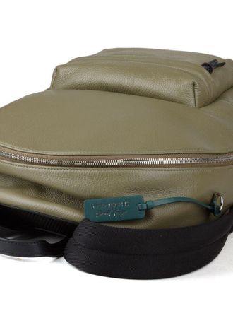 Coccinelle Womens Backpack Laurel Green Cowhide Bags - Backpacks