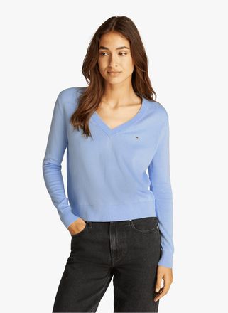 Tommy Hilfiger Pull col V en coton