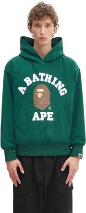 A Bathing Ape A Bathing Ape, Homme, Sweatshirts et sweats &agrave; capuche, Vert, Taille: L College Puffy Sweat &agrave; capuche