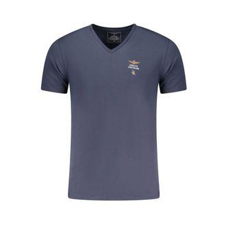 Aeronautica Homme, Tops, Bleu, Taille: 2XL Cotton T-Shirt