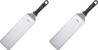 Westmark Profi-Wender/Grill-Spachtel, Gewinkelt, Flexibel, Geschlossen, Klingenma&szlig;: 9,5 x 27,5 cm, L&auml;nge: 43 cm, Rostfreier Edelstahl/Kunststoff, Master Line, 