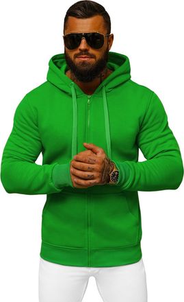 OZONEE Herren Hoodie Sweatjacke Kapuzenpullover Sweatshirt Farbvarianten Kapuzenjacke Kapuzenpulli mit Rei&szlig;verschluss Langarm Sport Style Casual Fitness Trai
