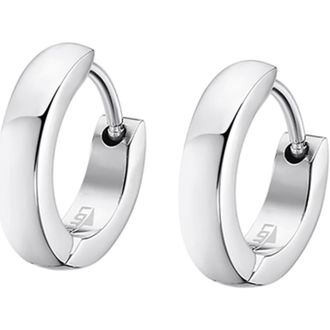 Lotus Boucles doreilles anneaux larges acier