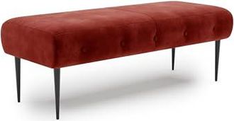 Cavadore Sitzbank Amba, Trendige Polsterbank 2-sitzig für Küche, Esszimmer oder Wohnküche / Küchenbank passend zum 2-Sitzer Amba / 119 x 52 x 54 / Hochwertiges