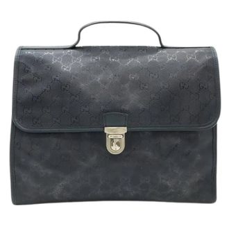 Gucci Pre-owned GG Imprime Coated Canvas Backpack - - Pre-owned - Damen - Blau - ONE SIZE