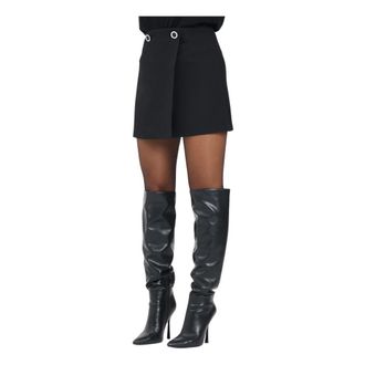 A|X Armani Exchange Femme, Jupes, Noir, Taille: 38 FR Jupe Noire Portefeuille Coupe Essentielle