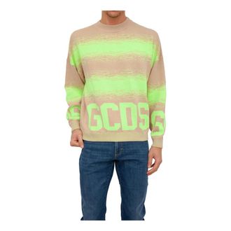GCDS Pullover mit Rundhalsausschnitt - - Knitwear - Herren - Beige - S