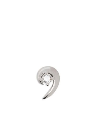 Shaun Leane puce doreille Talon sertie de diamants - Argent