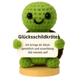 Gl&uuml;cksmoment DAS ORIGINAL Pocket Hug Gl&uuml;cksschildkr&ouml;te, Kreative Strickwolle Biene Puppe, Kleine Umarmung Gl&uuml;cksbringer, MutmacherGeschenk, Gute Besserung Geschenk