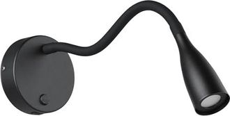 Eglo LED Wandlampe Olivandino 1, Schwanenhals Leselampe Wandmontage, Bettlampe Wand mit Schalter und USB Ladefunktion, Wandleuchte Schlafzimmer, Metall und