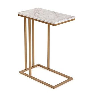 VERSA Padua Table dappoint pour Le Salon, la Chambre ou la Cuisine. Table Basse auxiliaire Moderne, Dimensions (H x l x L) 61 x 26 x 46 cm, Bois et métal, C