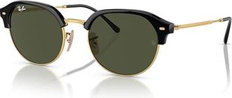 Ray-Ban Rb4429 Sonnenbrillen Gold Fassung Grün Glas 53-20