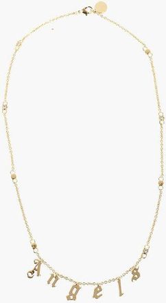Palm Angels Gold-Effect Necklace with Logo Pendants size Unica
