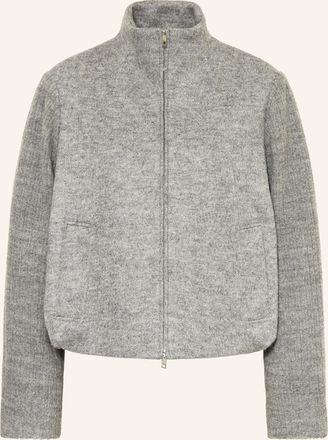 HUGO BOSS Kastenjacke Jundalini Im Materialmix grau