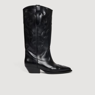 Sandro Cowboystiefel aus Leder