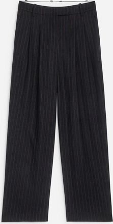 Arket Locker Geschnittene Bundfaltenhose -Blau