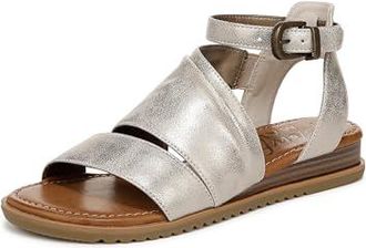 Blowfish Balana Sandales plates pour femme, Cuir synthétique métallisé nuage, 36 EU