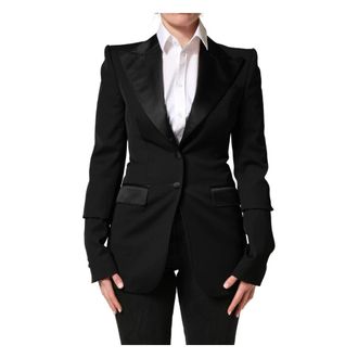 Dolce & Gabbana Einreihiger Blazer - - Jackets - Damen - Schwarzk - S