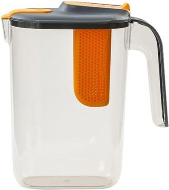 Generico Infuseur &agrave; fruits, pichet &agrave; th&eacute; avec infuseur 2600 ml, carafe &agrave; eau r&eacute;sistante &agrave; la chaleur, filtre amovible de grande capacit&eacute; pour th&eacute; glac&eacute;, eau in