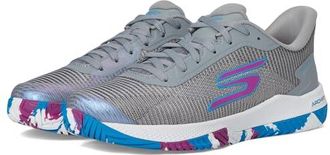 Skechers Femme Viper Court Pro 2.0 Basket, Gray Synthetic/Textile/Multi Trim, 38 EU