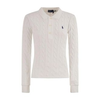 Polo Ralph Lauren Femme, Pulls, Blanc, Taille: 36 FR Col roul&eacute;s