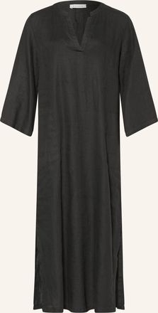 Rosso35 Leinenkleid Mit 3/4-Arm schwarz