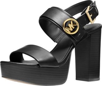Michael Kors Femme Carmen Platform Sandal, Noir, 38 EU
