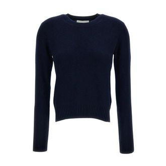 Lisa Yang Femme, Pulls, Bleu, Taille: 40 FR Pull Col Rond en Cachemire Mable