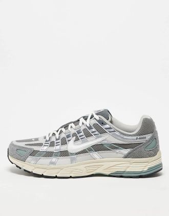 Nike P-6000 - Baskets mixtes - Gris et blanc cass&eacute;-Argent&eacute;