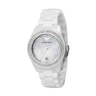 Emporio Armani Ceramica Uhr - - Accessories - Damen - Wei&szlig; - ONE SIZE
