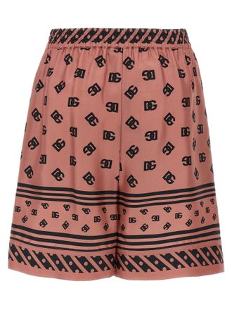 Dolce & Gabbana Womens Multicolor Silk Bermuda Shorts