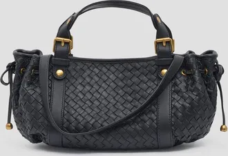Gerard Darel Mini sac &agrave; main en cuir tress&eacute; - 12H - Noir