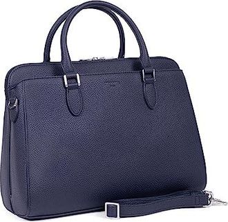 Pellet Sac porté Main 2 poignées - Compatible Format A4 et téléphone Portable - pour Femme - Collection Madrid - Bleu