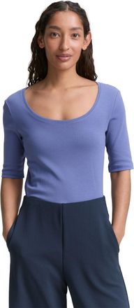 Tom Tailor Langarmshirt mit Knopf-Details, Oxblood red Stripe, XL