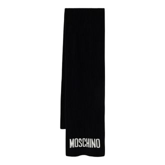Moschino Logo Schal - - Accessories - Herren - Schwarzk - ONE SIZE