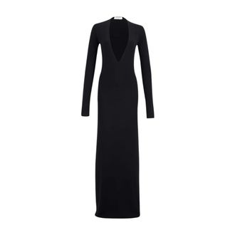 Saint Laurent Stilvolles Schwarzes Maxikleid - - Dresses - Damen - Schwarzk - M
