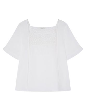 Springfield Damen Bluse, beige, 38