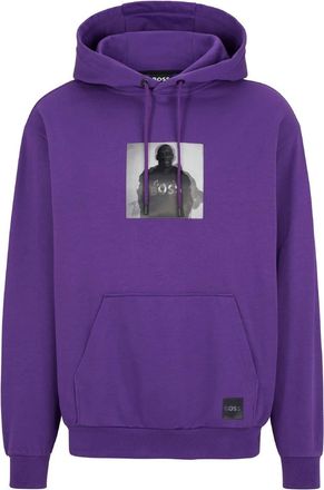 HUGO BOSS Hoodie zum &Uuml;berziehen f&uuml;r Herren (Dunkel-Lila)