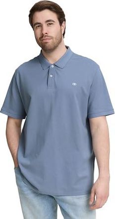 Tom Tailor 1031006 Polo piqué Basique Homme, 37533 - Bleu Dove, 3XL