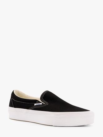 Vans Mens Canvas Slip-On Sneakers Reissue 98 Black Trainers