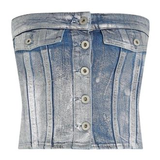 Karl Lagerfeld Femme, Tops, Multicolore, Taille: 40 FR Bustier en jean