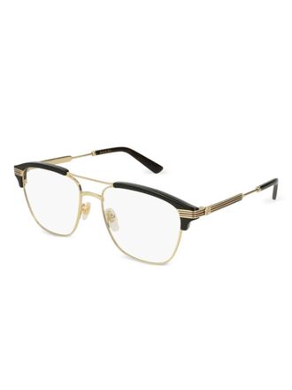Gucci lunettes Wayfarer - Or