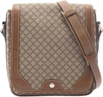 Gucci Sac bandouli&egrave;re Pre-owned en toile enduite Diamante et cuir - Femme - Pre-owned - Beige - Taille: ONE Size