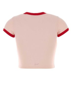 Kenzo Womens Pink Cotton T-Shirt Fadedpink Exterior