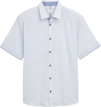 Tom Tailor Herren 1046076 Hemd, 37933-Light Blue Small Number Design, 3XL