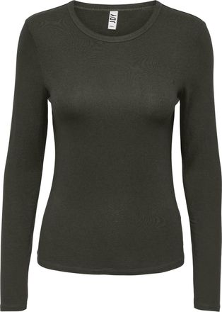 Jacqueline de Yong JdY Damen Jdymila L/S O-Neck Top JRS Noos, Rosin, Small