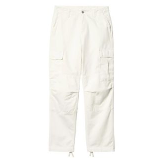 Carhartt Work in Progress Homme, Pantalons, Blanc, Taille: W29 Pantalon Cargo &agrave; Poches Lat&eacute;rales