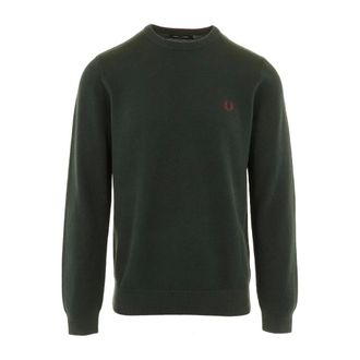 Fred Perry Herren, Strickwaren, Gr&uuml;n, LGr&ouml;&szlig;e