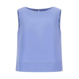 Herno Smart Baumwoll-Popeline-Top - - Tops - Damen - Blau - M